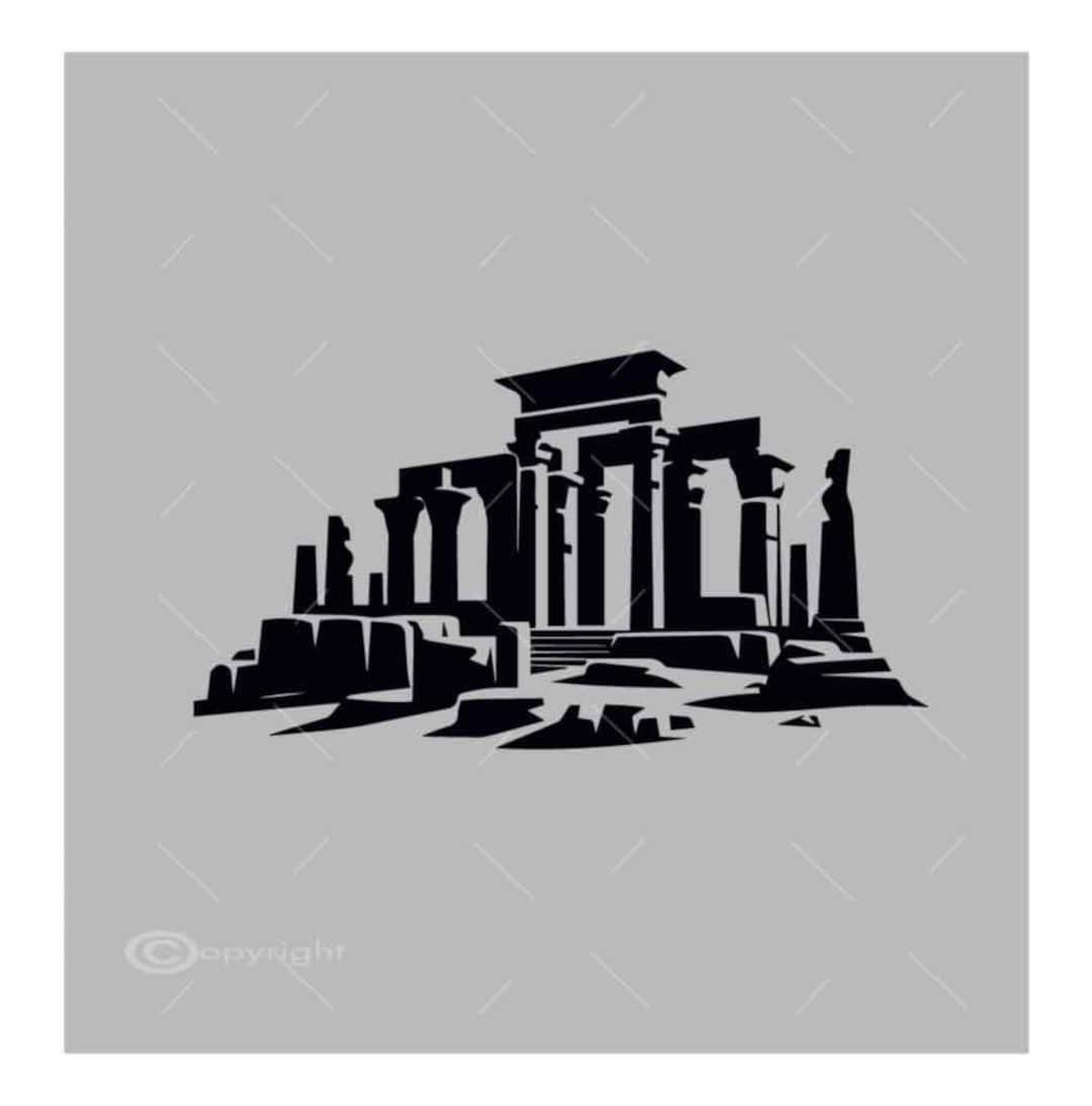 Temple of Soleb SVG | Jpeg | Soleb Ancient Town SVG | Soleb Sudan SVG ...
