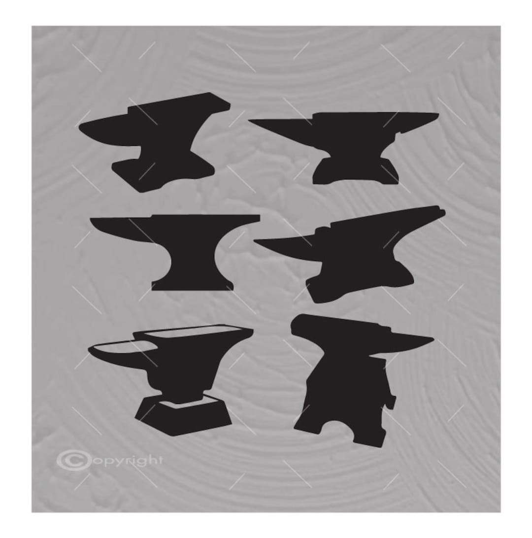 Six Anvils Vector Images Vinyl Decal T-shirt Digital Cutting Files ,svg ...