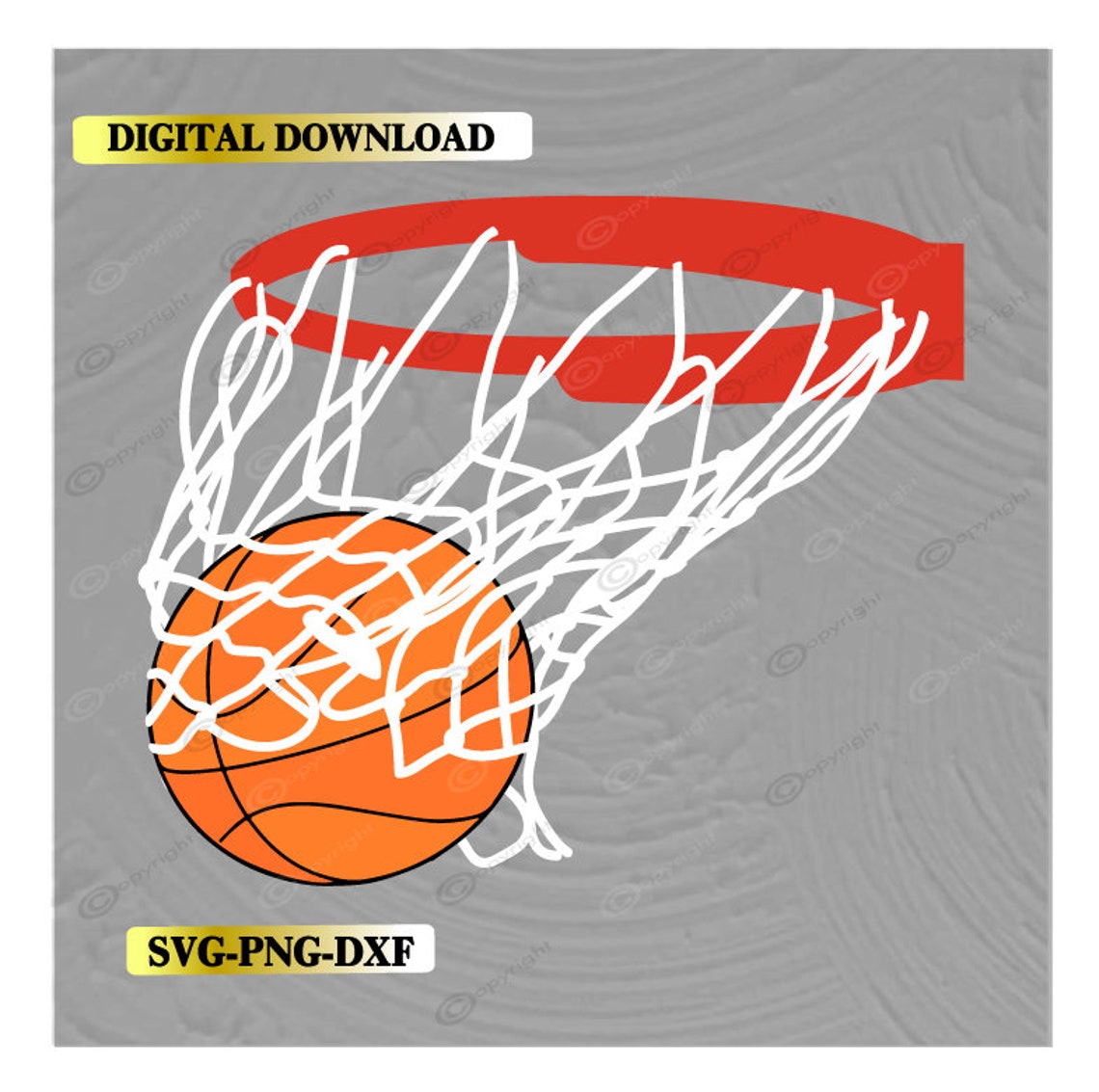Basketball Shot SVG PNG Dxf Digital File Clipart A1 - Etsy