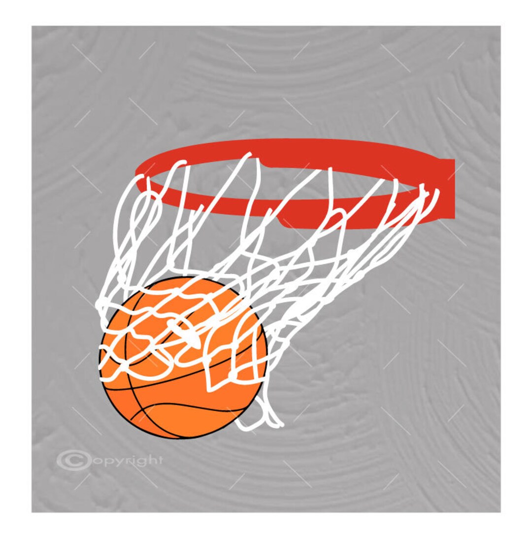Basketball Shot SVG - PNG - Dxf Digital File Clipart A1 - Etsy