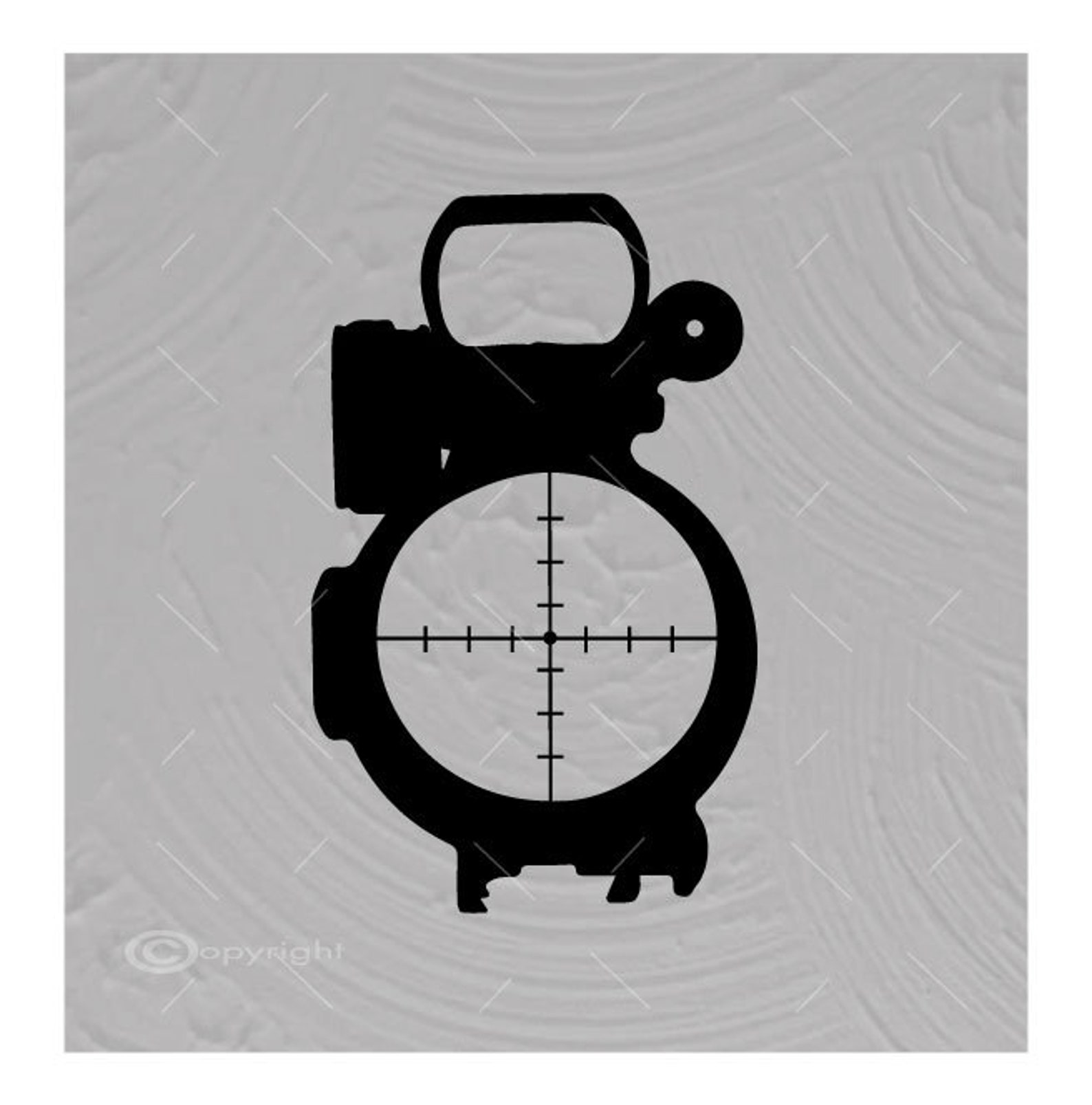 Gun Scope Crosshair Vector Images SVG Files Digital Cutting - Etsy