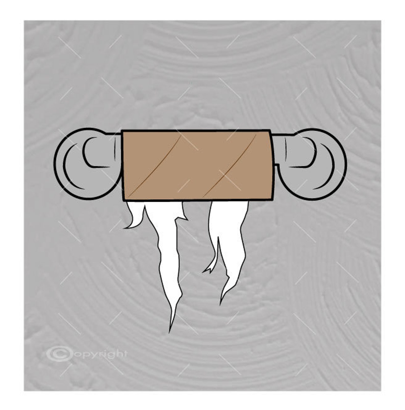Empty Toilet Paper Roll Digital File Ai Eps PNG DXF - Etsy