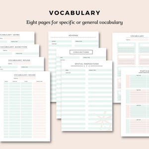 The ORIGINAL German Language Learning Notebook Study Journal, Printable ...