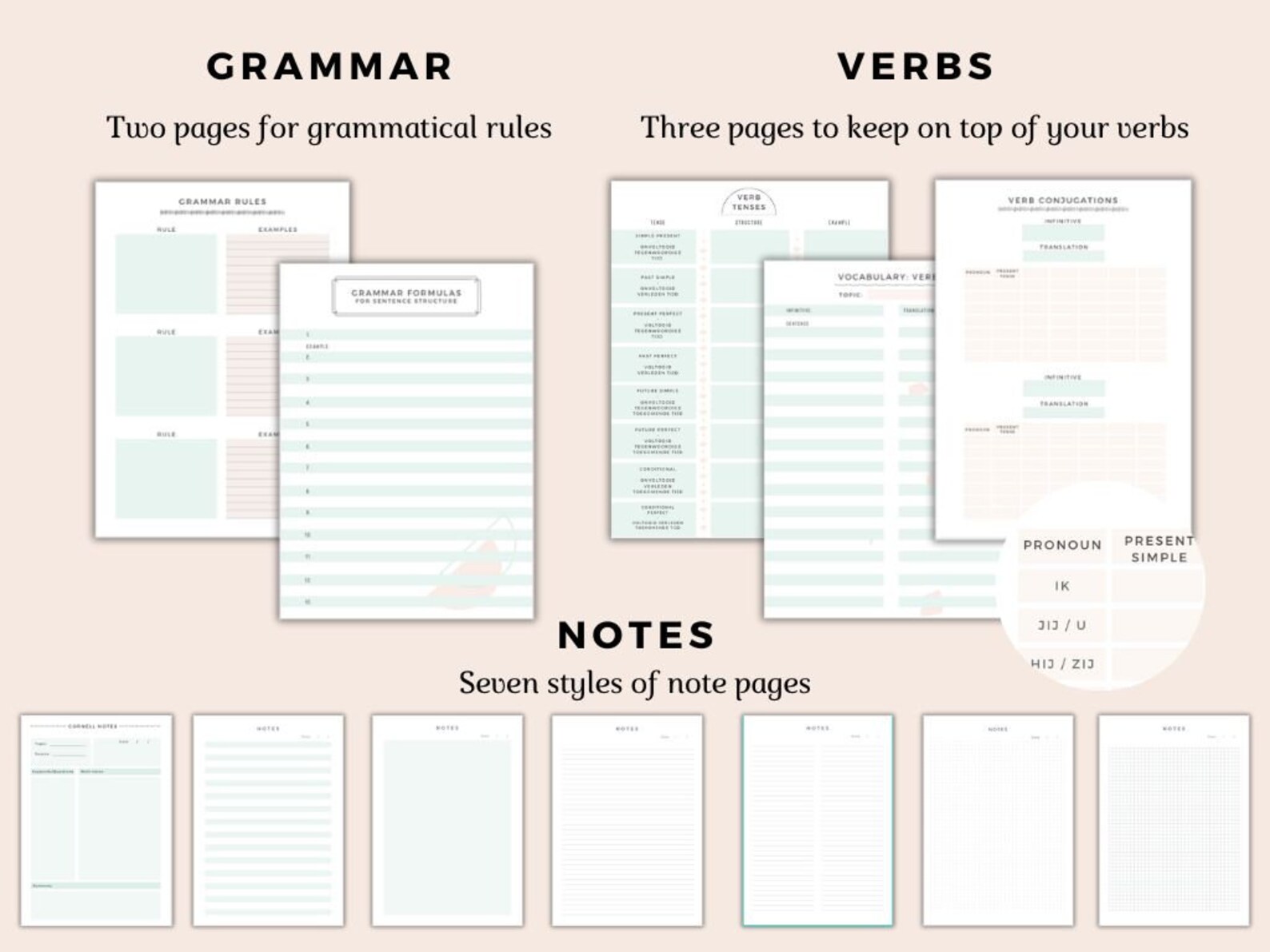 Dutch Language Learning Notebook Study Journal, Nederlands Taal ...