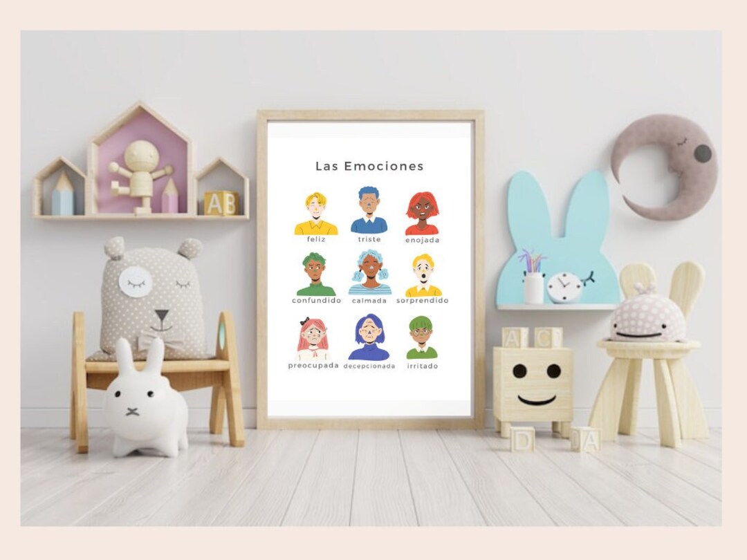 Spanish Language Learning Educational Digital Poster for Kids Children ...