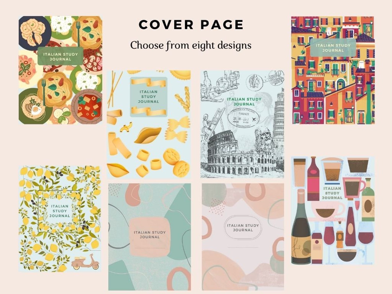 Italian Language Learning Notebook Study Journal Printable - Etsy