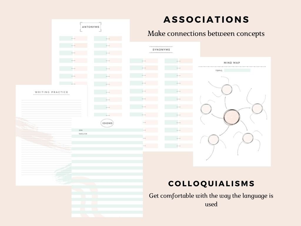 French Language Learning Notebook Study Journal Printable - Etsy Canada