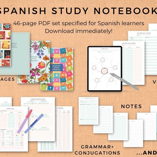 Italian Language Learning Notebook Study Journal Printable - Etsy