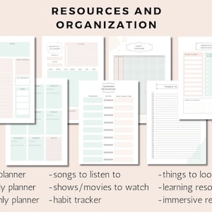 French Language Learning Notebook Study Journal, Francais Langue ...