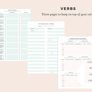 Italian Language Learning Notebook Study Journal, Printable Pdf/ipad ...