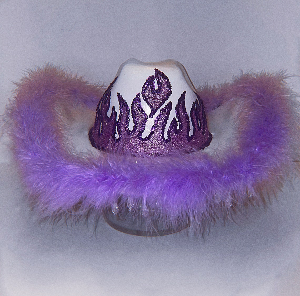 Pink Glitter Flame Cowboy Hat Fully Custom Cowgirl Hat - Etsy