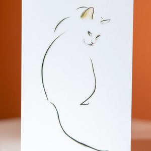 10 Blank Cat Greeting Cards | Etsy