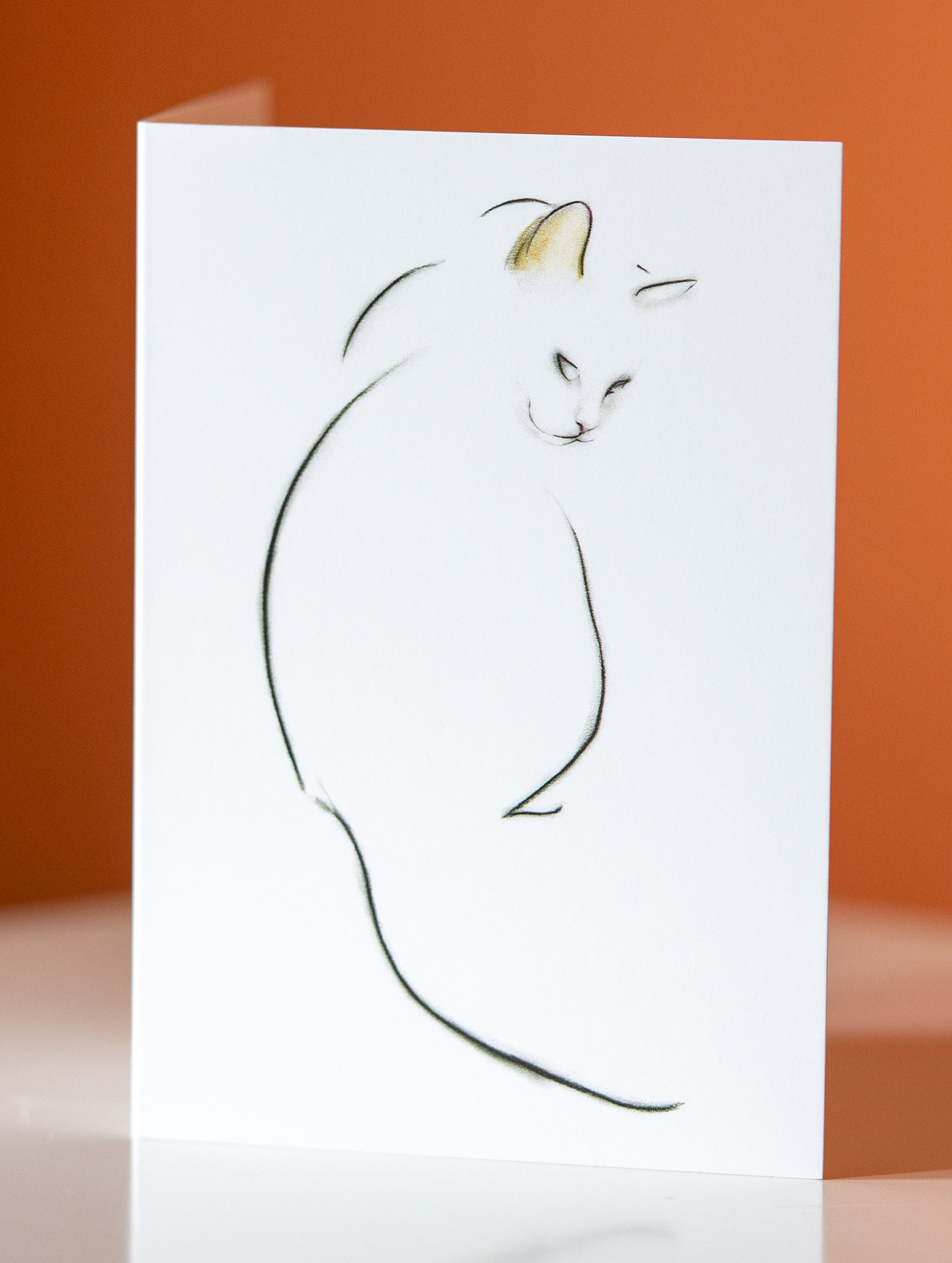 10 Blank Cat Greeting Cards | Etsy