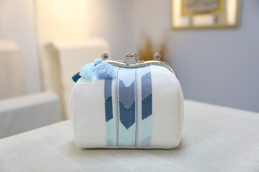 White Hand Purse With Design, Prom Purse, Night Out, Evening Purse ...