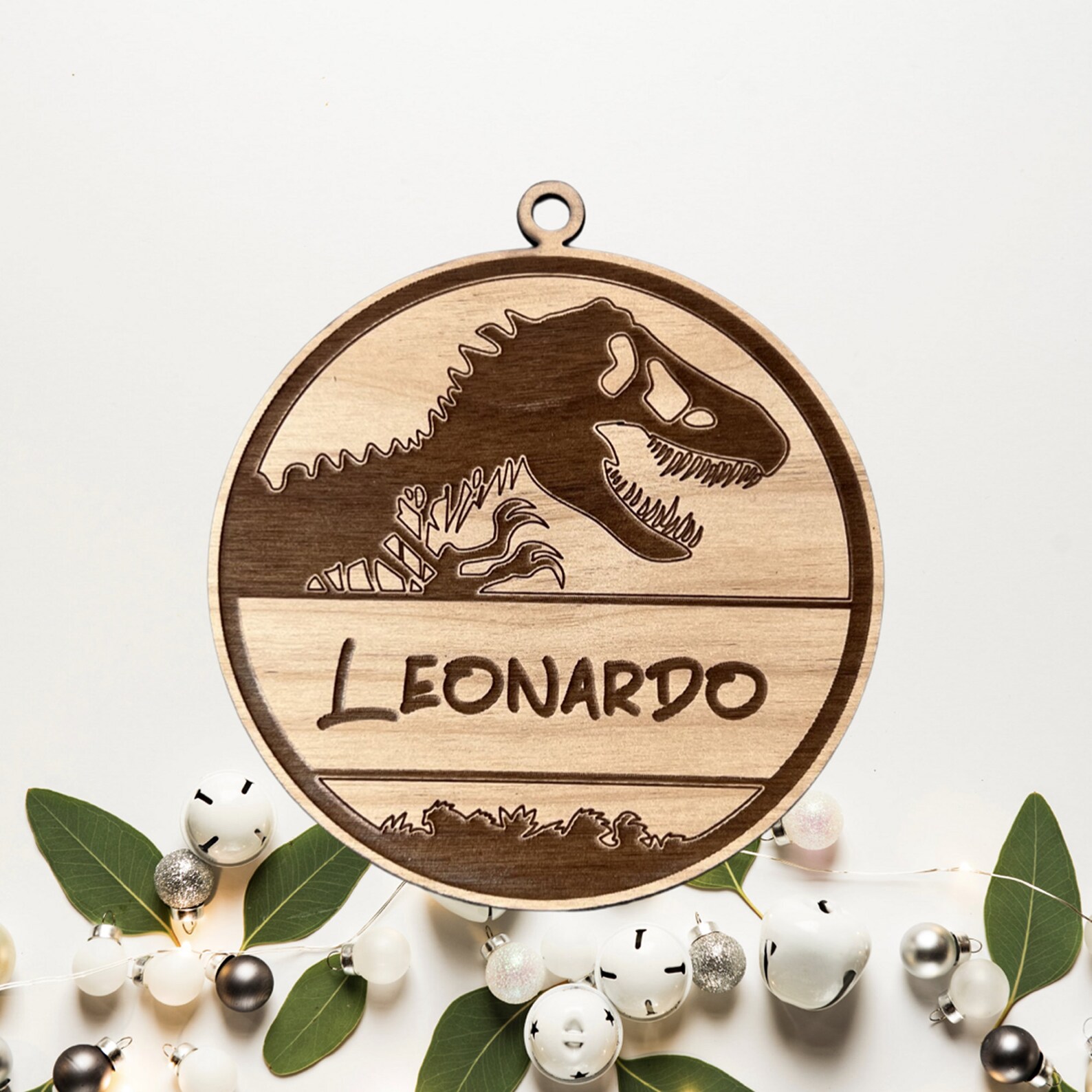 Personalized Dinosaur Ornament Dinosaur Christmas Ornament - Etsy