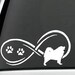 Samoyed Infinity Dog Decal Sticker for Car Truck SUV Van | Etsy