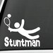 Stuntman Tennis Player Decal Sticker for Car Window | M1085 - Etsy