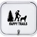 Hiker with Husky Dog Hiking Decal Sticker Happy Trails BG | Etsy
