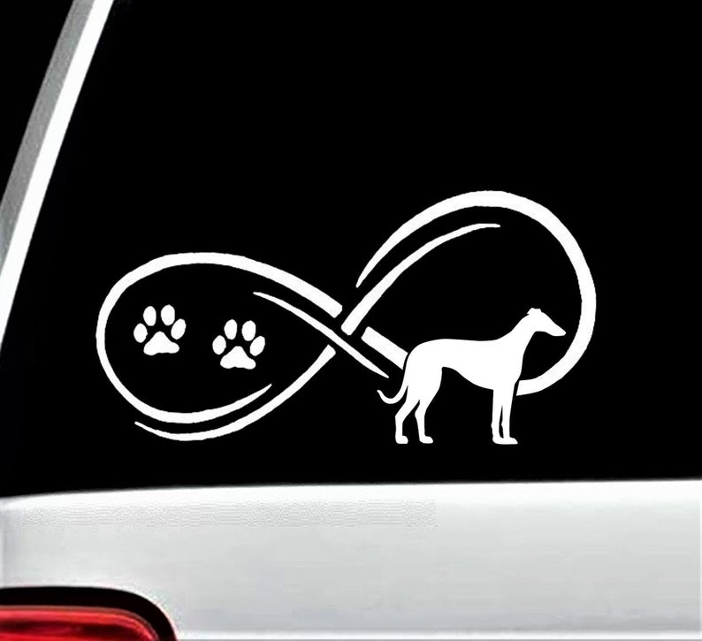 Whippet Infinity Dog Paw Decal Sticker for Car Window BG 240 - Etsy
