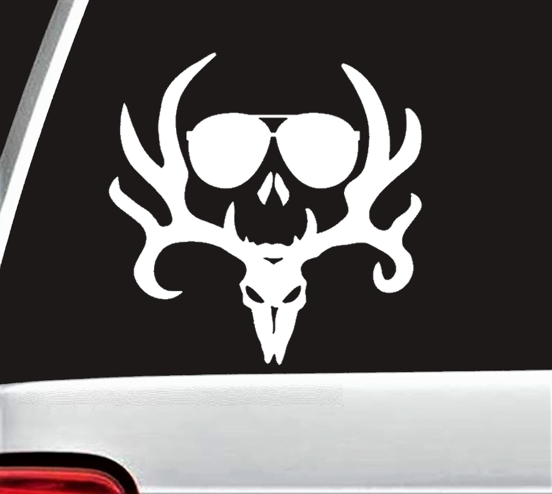 Bone Collector Deer Hunting Decal | Deer Hunter Aviator Style ...