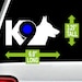 K-9 German Shepherd K9 Unit Dog Decal Sticker for Car Window | Back the ...
