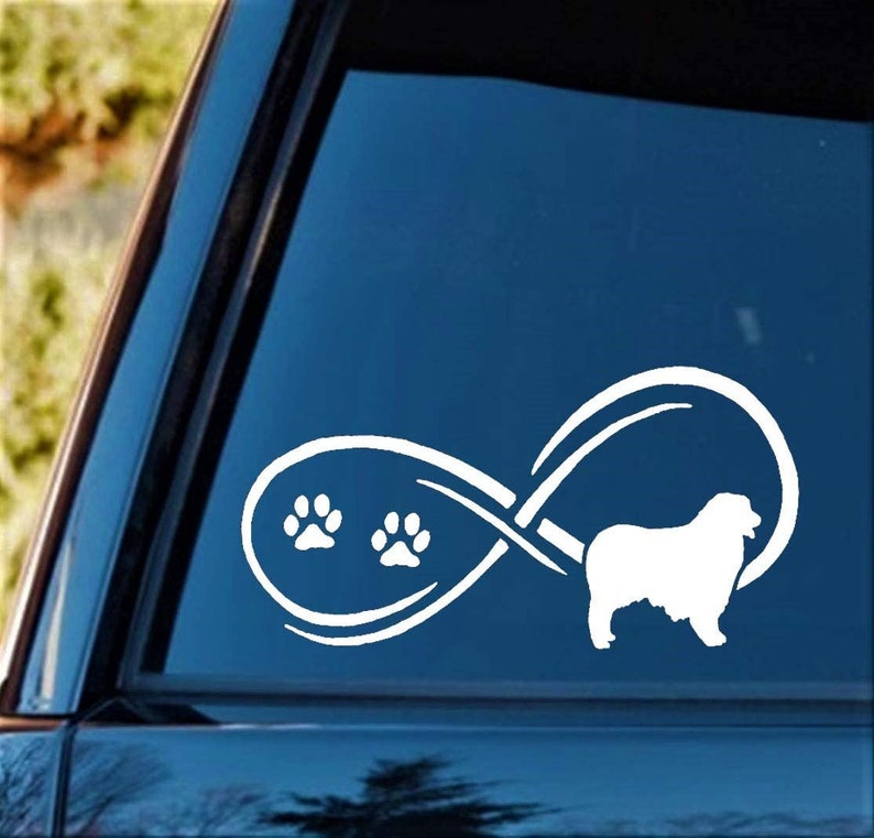 Australian Shepherd Infinity Aussie Auss Dog Decal Sticker for Car ...