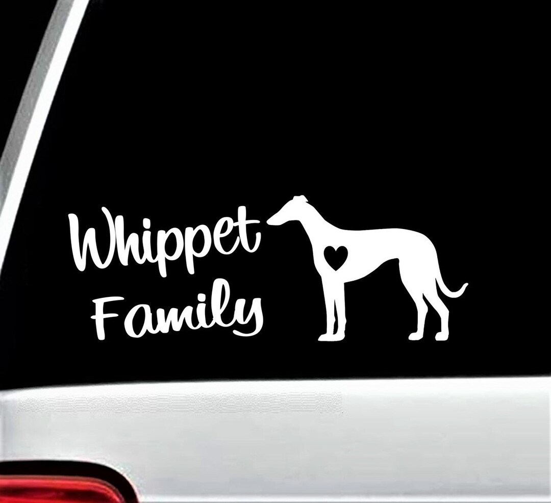 Whippet Family Dog Decal Sticker for Car Window BG 241 Greyhound - Etsy