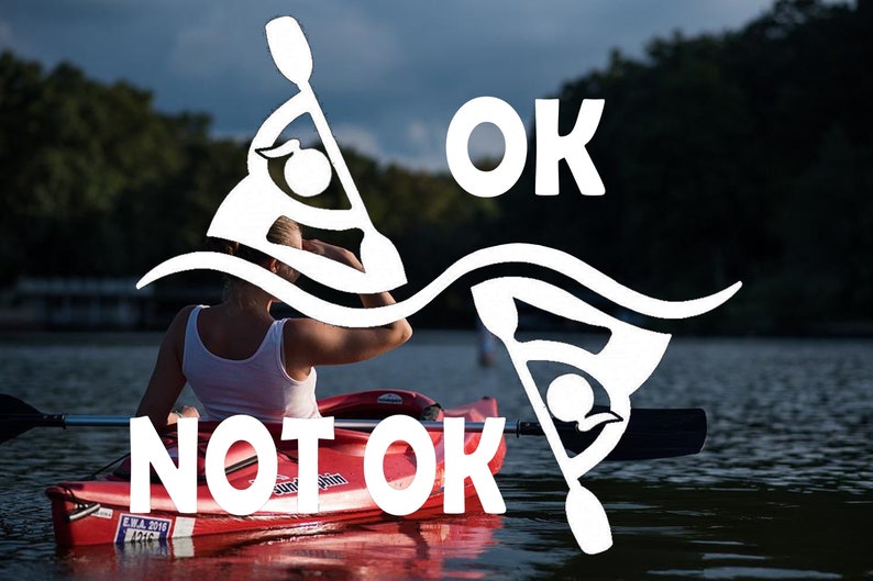 Guy or Girl Kayak Decal Sticker | Funny Guy or Girl Kayaking | Decal ...