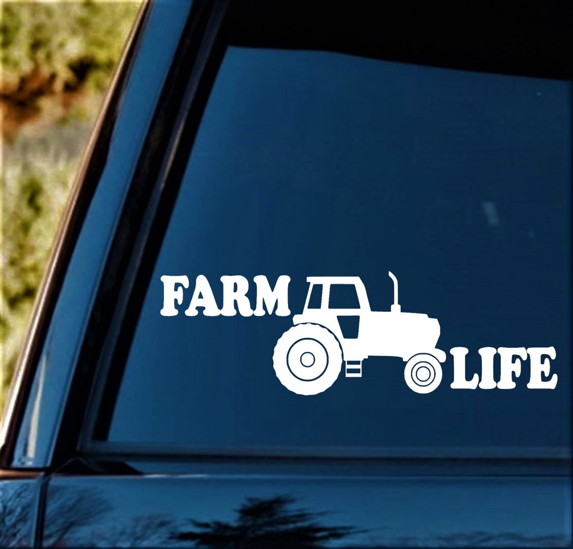 Farm Life Decal Farming Tractor Decal Sticker for Car Truck - Etsy