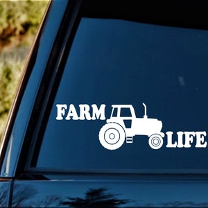 Farm Life Decal | Farming Tractor Decal Sticker for Car Truck Window ...