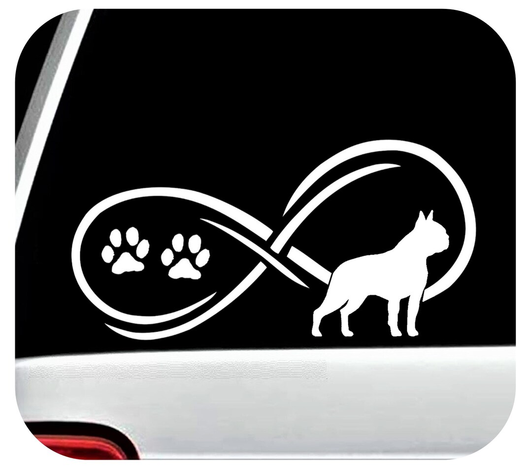 Boston Terrier Infinity Dog Decal Sticker for Car - Etsy