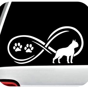 Boston Terrier Infinity Dog Decal Sticker for Car - Etsy