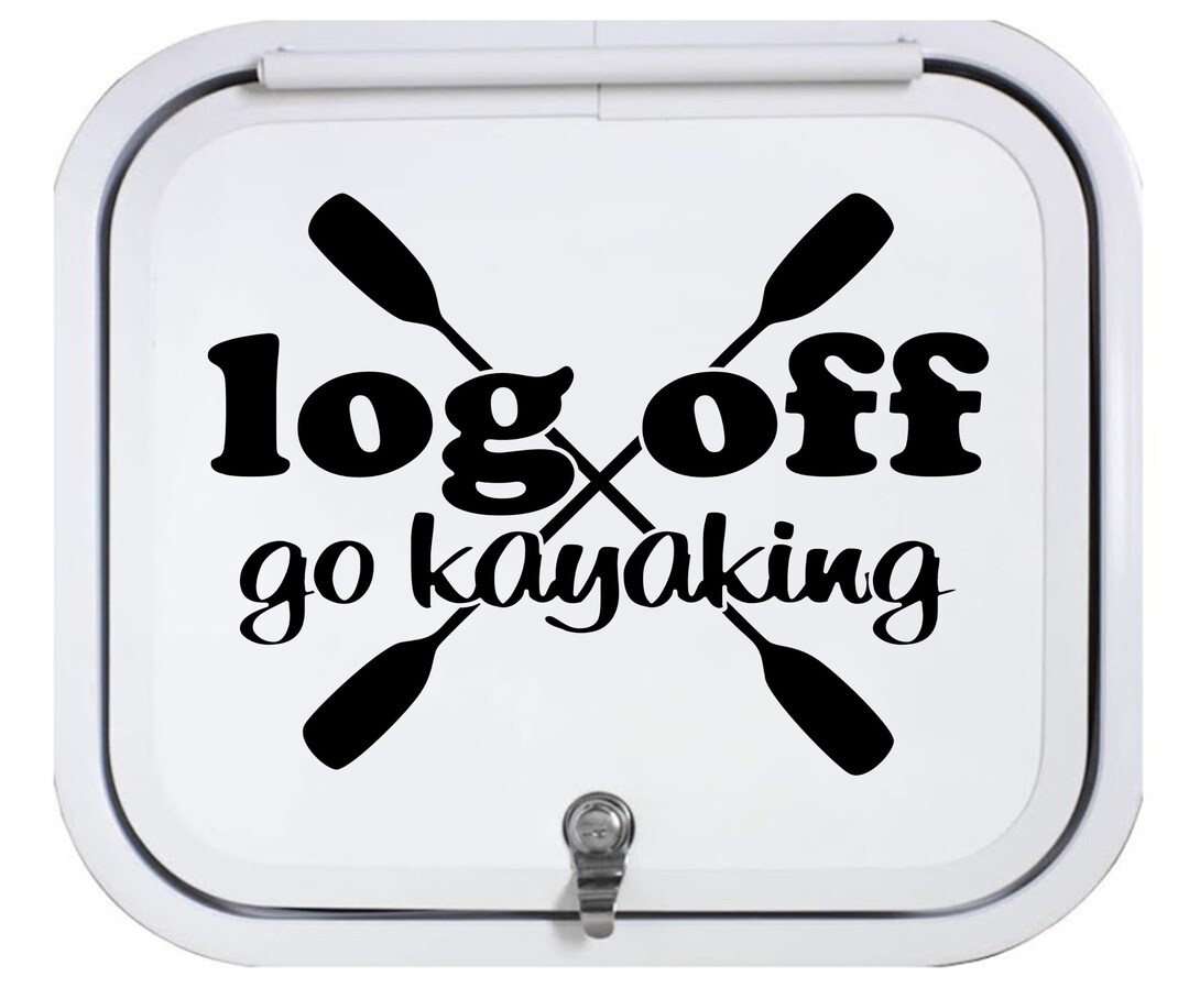 Kayak Decal Sticker | Go Kayaking Sticker for Car Window | Gift for ...