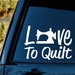 Love to Quilt Decal Sticker | Sewing Machine Decal for Car Cup Laptop ...