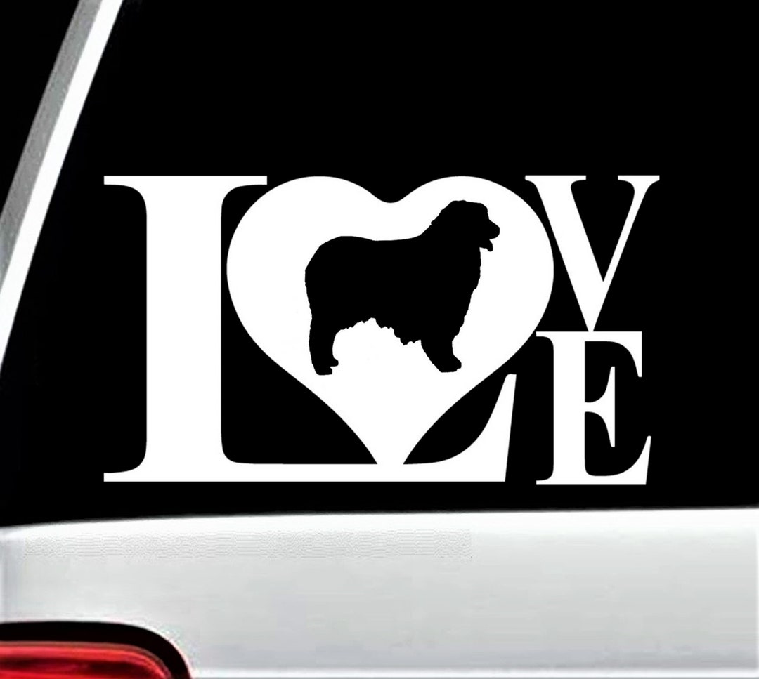 Aussie Decal Sticker for Car | Australian Shepherd Aussie LOVE Dog ...