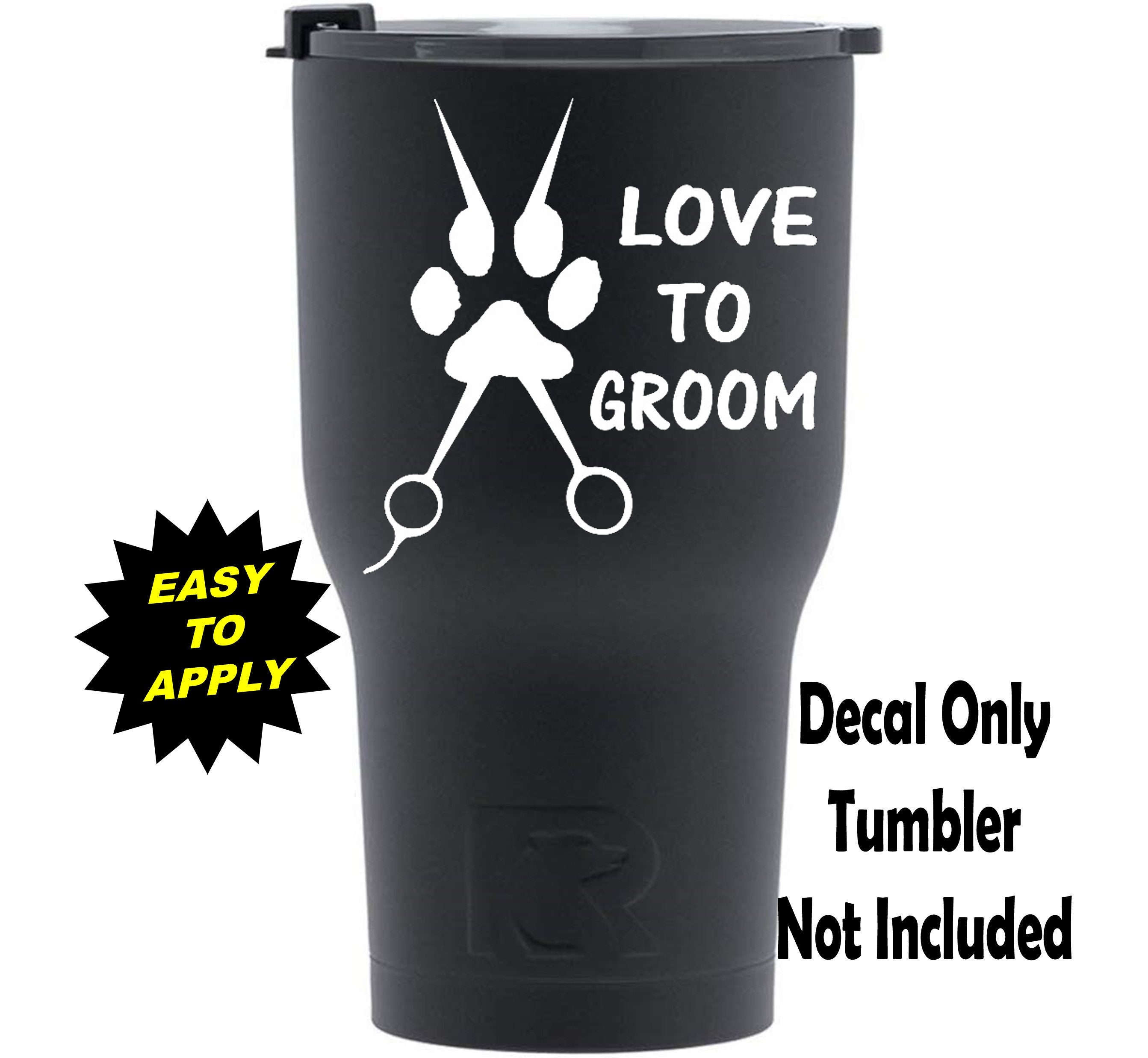 Love to Groom Dog Grooming Scissors Decal Sticker B1111 - Etsy