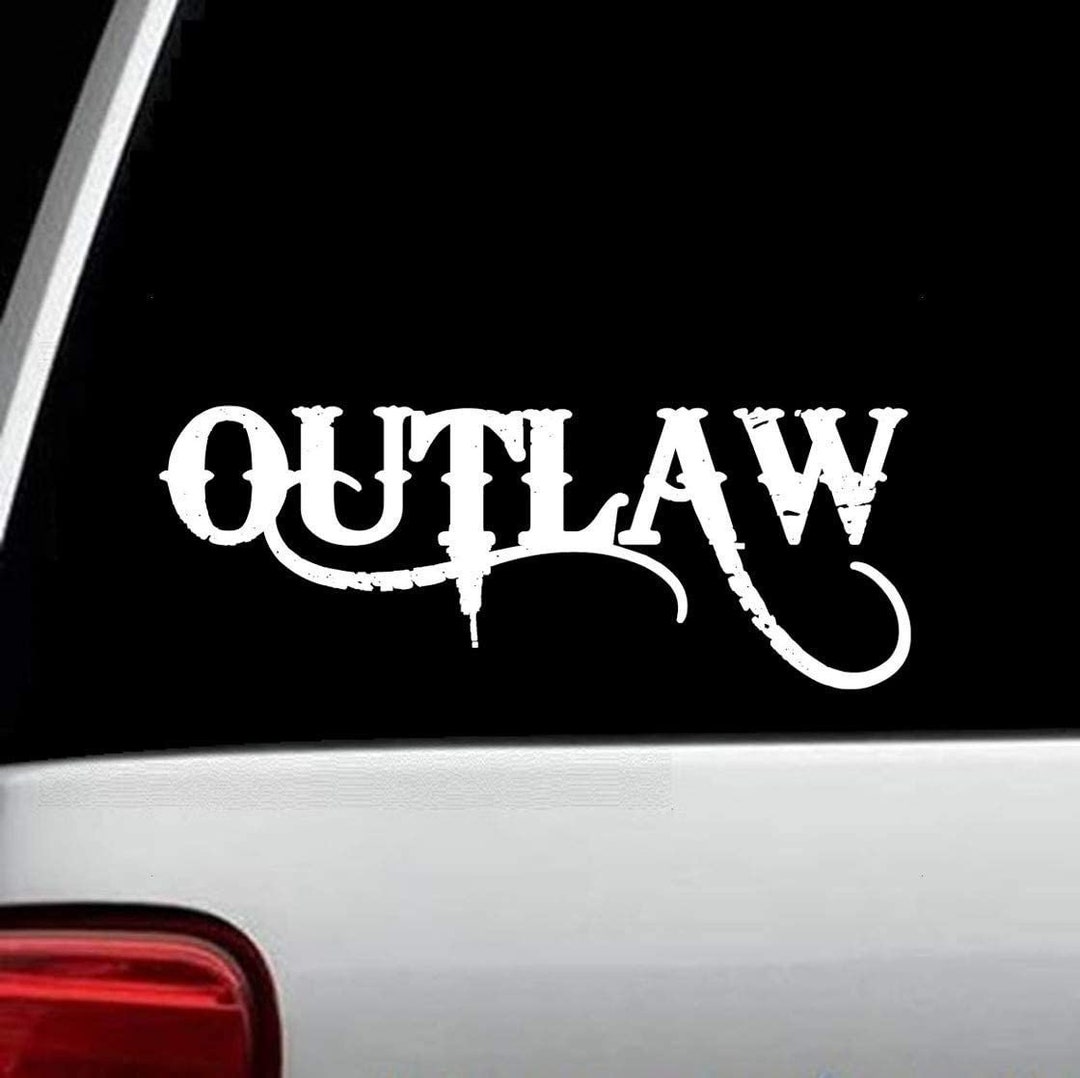 Outlaw Sticker for Car Truck Western Art Decal - Etsy