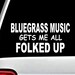 Bluegrass Music Banjo Fiddle Mandolin Decal Sticker for Car | C1042 - Etsy