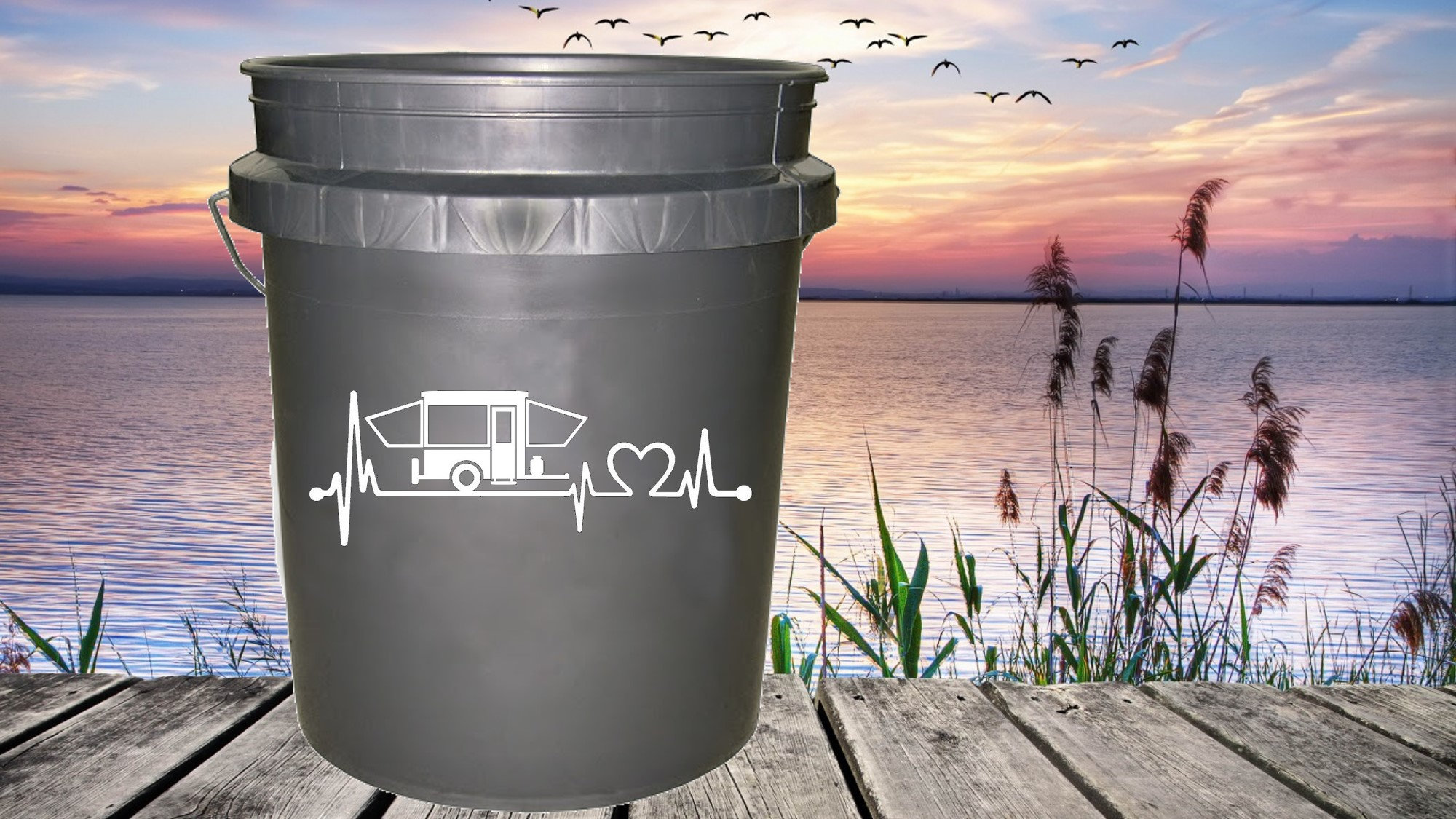 Pop up Camper Travel Trailer Heartbeat Lifeline 8 Inch Decal | Etsy