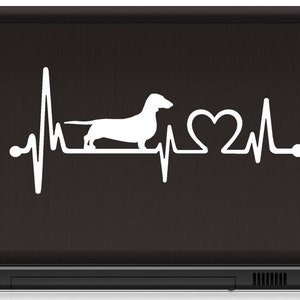 Dachshund Doxie Heartbeat Lifeline Dog Decal Sticker K1025 - Etsy
