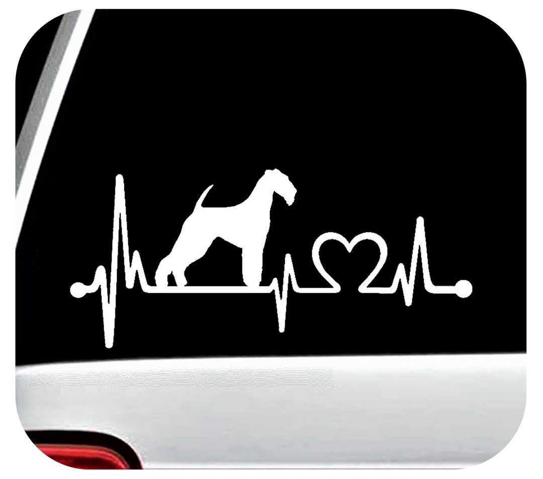 Airedale Terrier Decal Dog Breed Sticker Dog Decal for Car Dog Lover ...