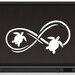 2-count Sea Turtle Infinity Decal Sticker j1054a - Etsy