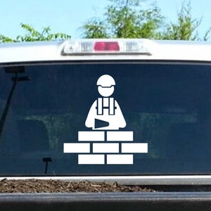 Bricklayer Masonry Trowel Decal Sticker - Etsy