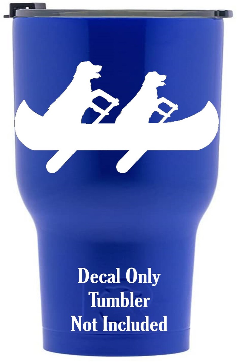Custom Kayak Decals | Canoe Decal | Canoe Sticker | Dogs Rowing Canoe ...