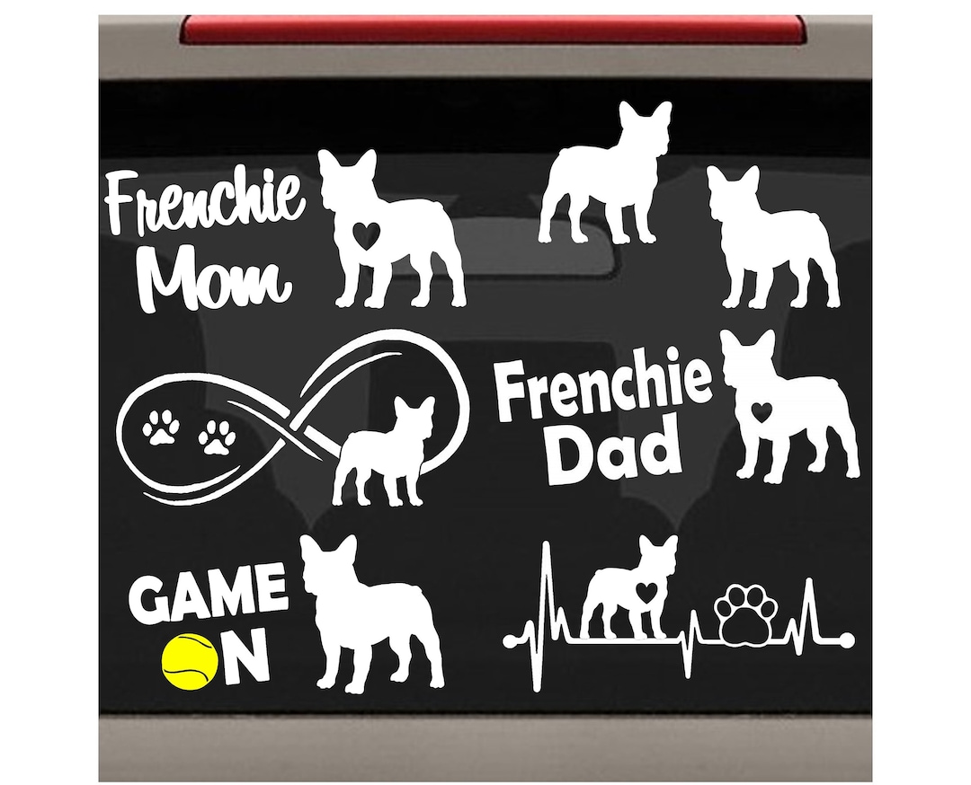 French Bulldog Frenchie Decal for Car | Frenchie Mom | Frenchie Dad ...