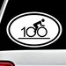 Bicycling Cycling 100 Mile Bike Race Decal Sticker Oval Fitness Club ...