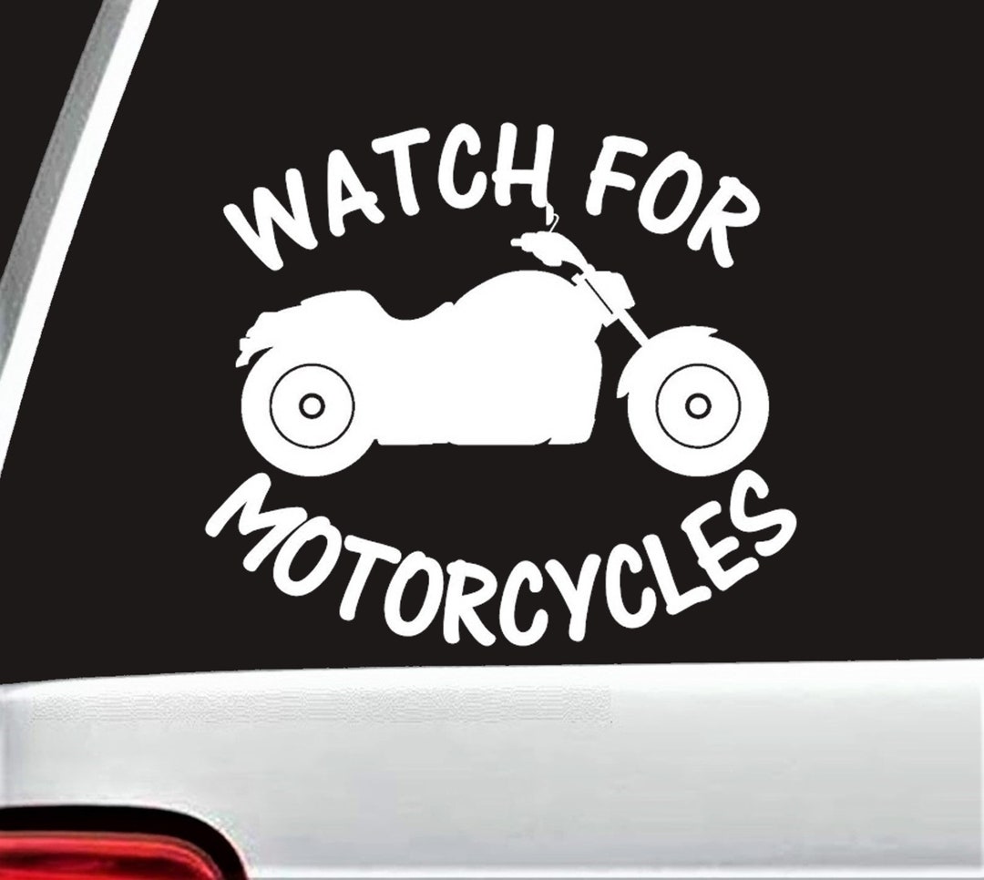 Biker Safety Watch for Motorcycles Decal Sticker for Car B1009 - Etsy