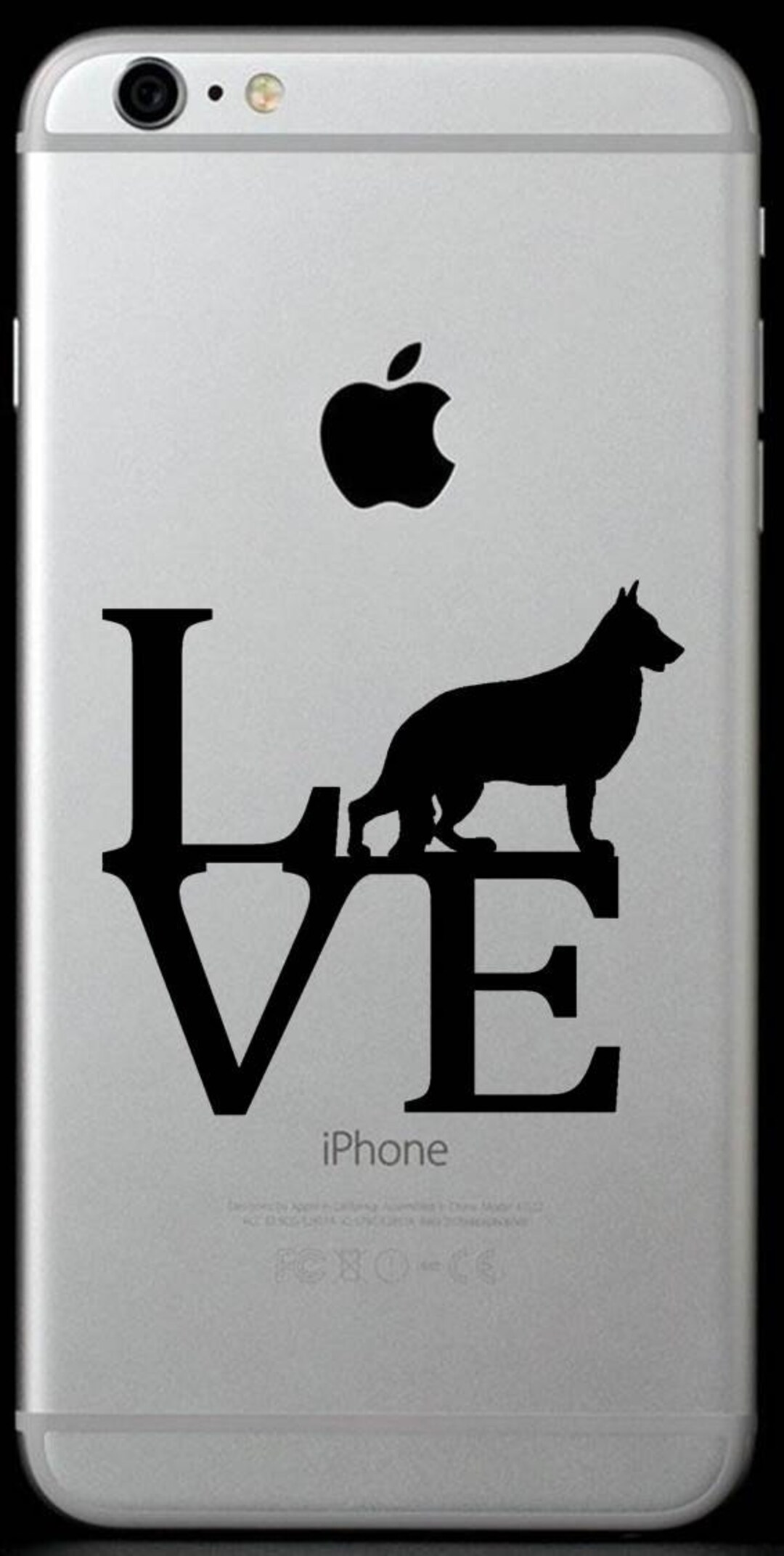 German Shepherd Dog Love Cell Phone Decal Sticker 2-pack B1122 - Etsy
