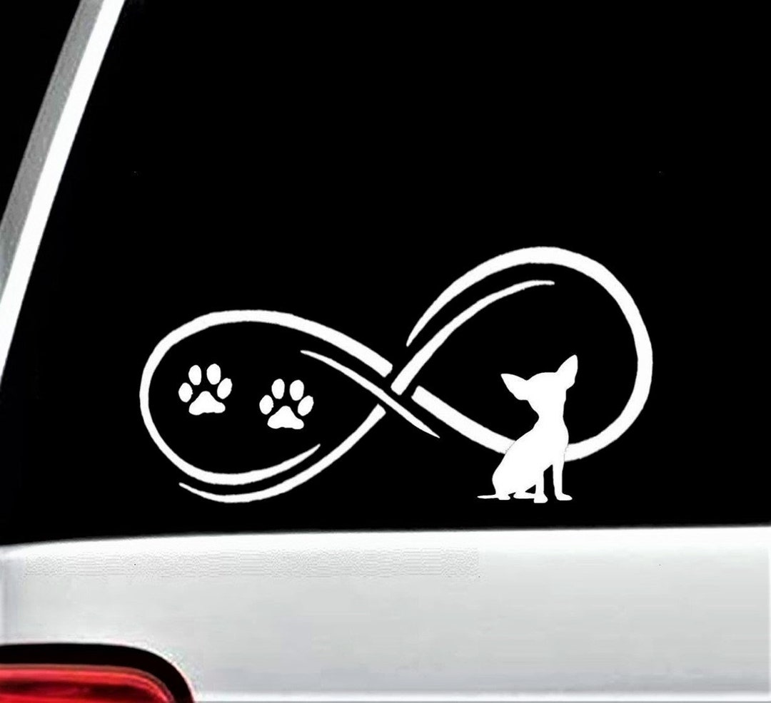 Chihuahua Infinity Dog Decal Sticker C1058 - Etsy
