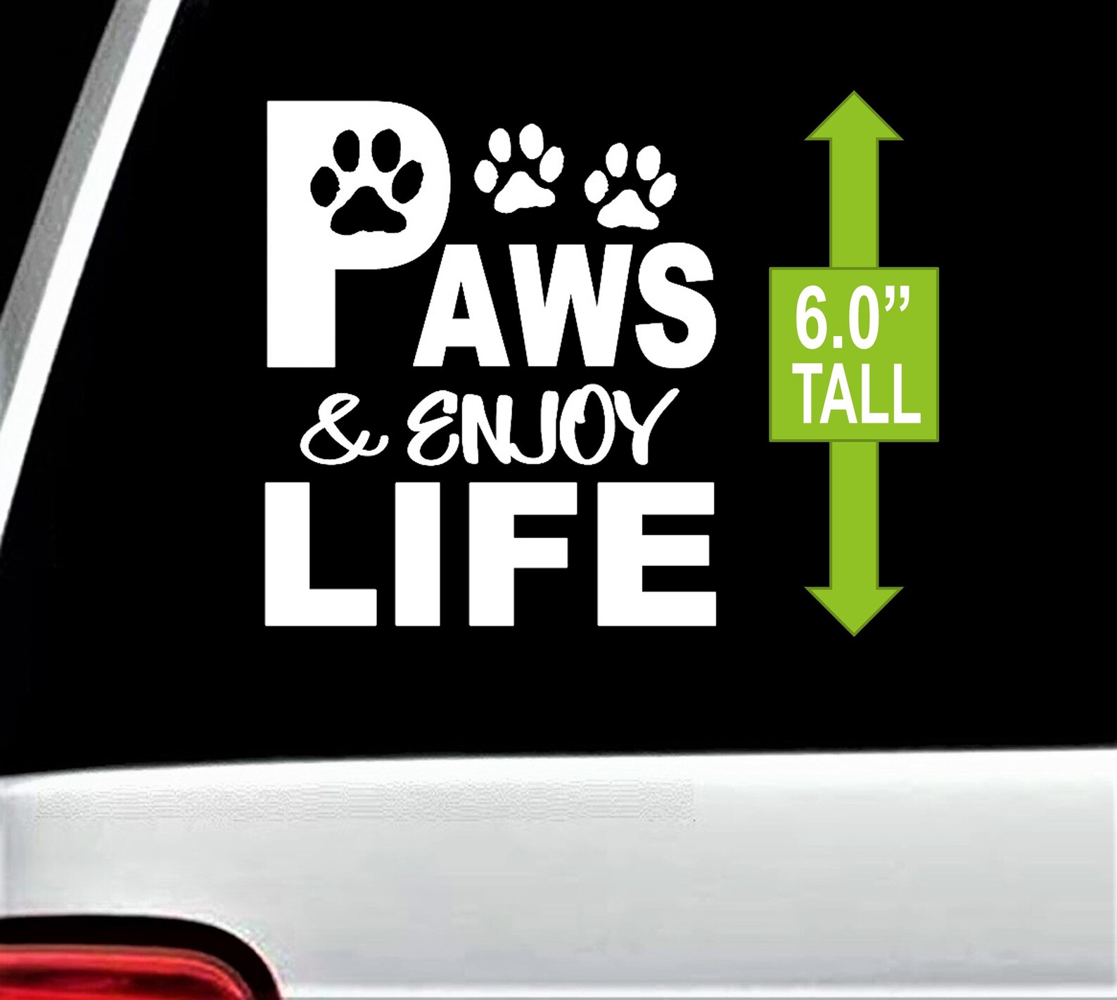 Dog Paws Decal Sticker for Car Truck SUV Van Window or Laptop Wall ...